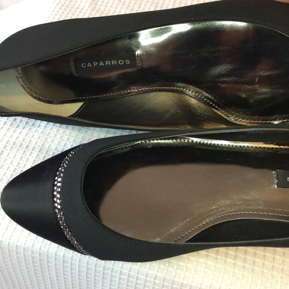 Caparros | Shoes | Caparros Satin Flats With Diamonds Design | Poshmark